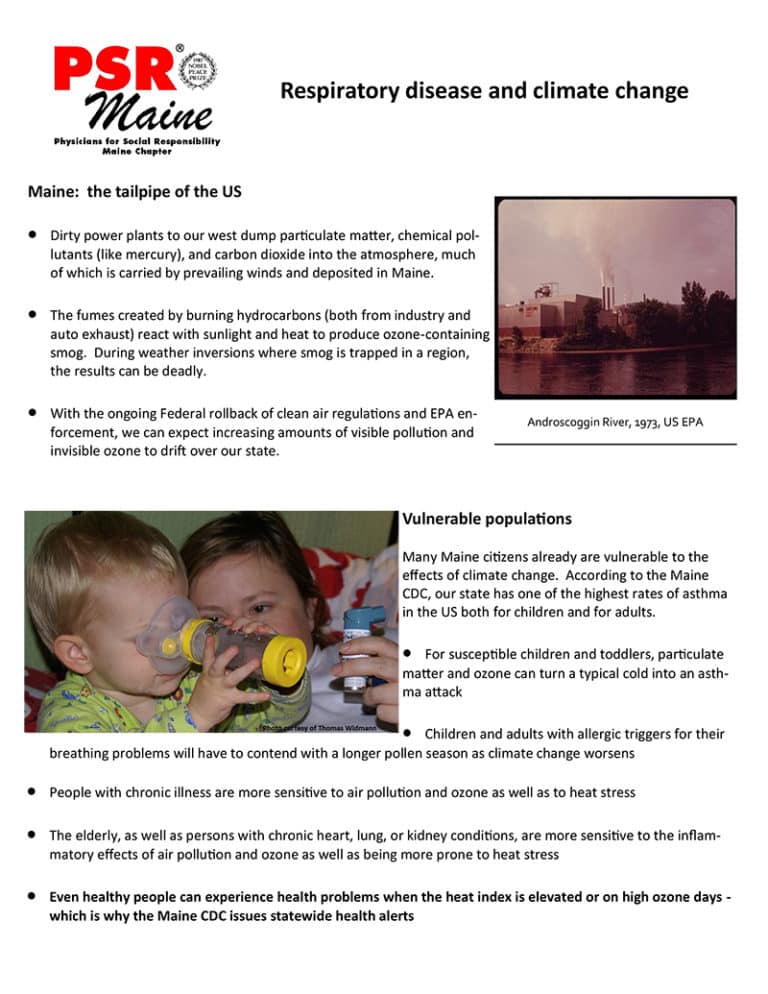 fact sheets & infographics | PSR Maine